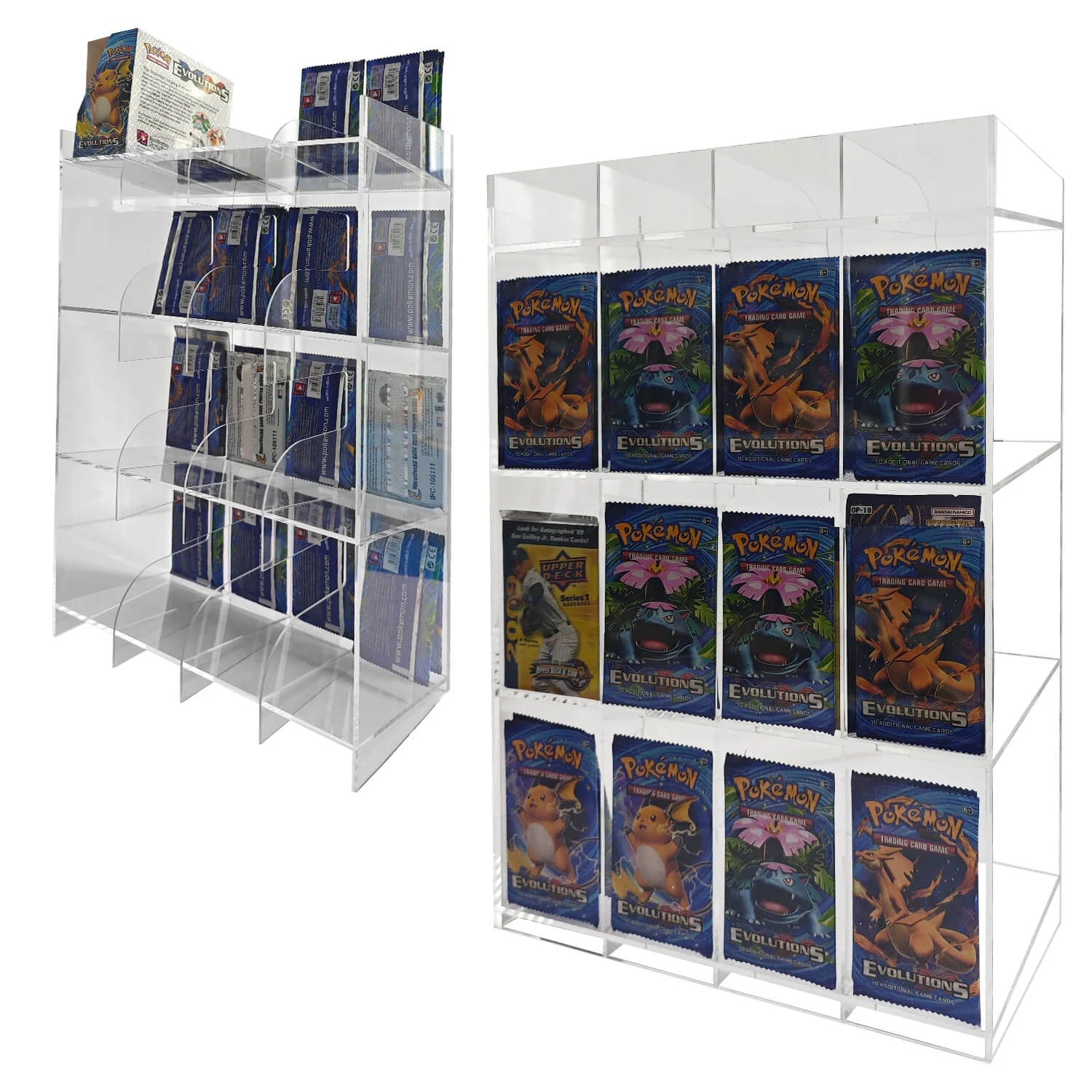 Evoretro Acryl Counter Display for Trading Card Booster Packs – Speltrollet